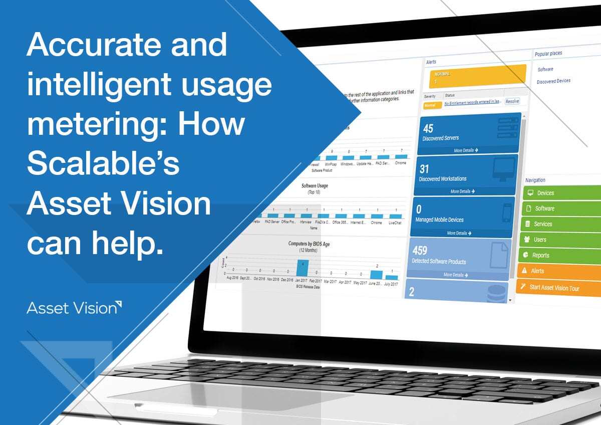 Accurate and intelligent usage metering with Scalable AssetVision